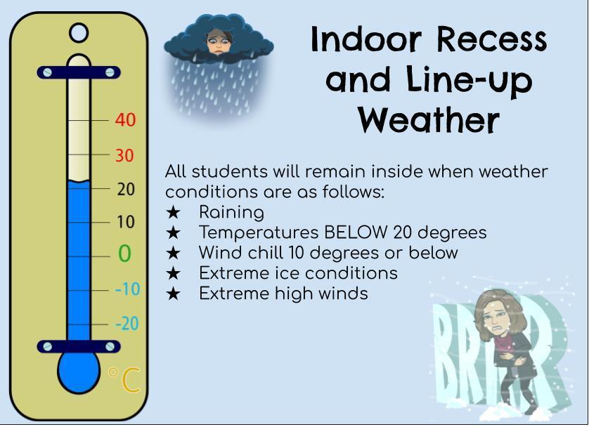 Indoor Recess & Line-up weather | Western Avenue Elementary